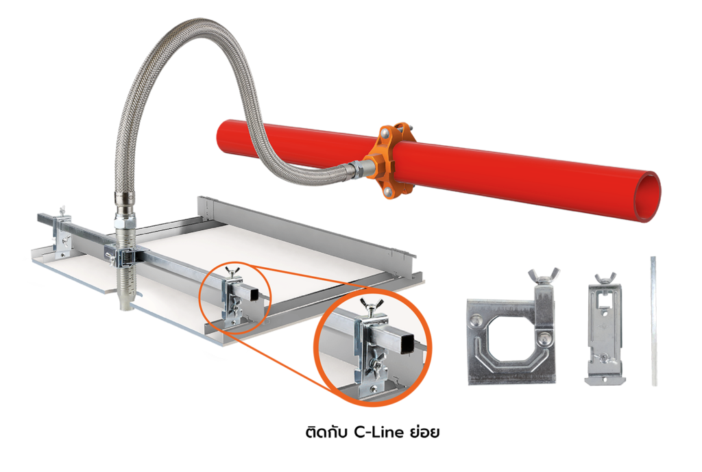 ข้อต่อสายอ่อนระบบดับเพลิง Flexible Sprinkler Hose| MECH-FLEX