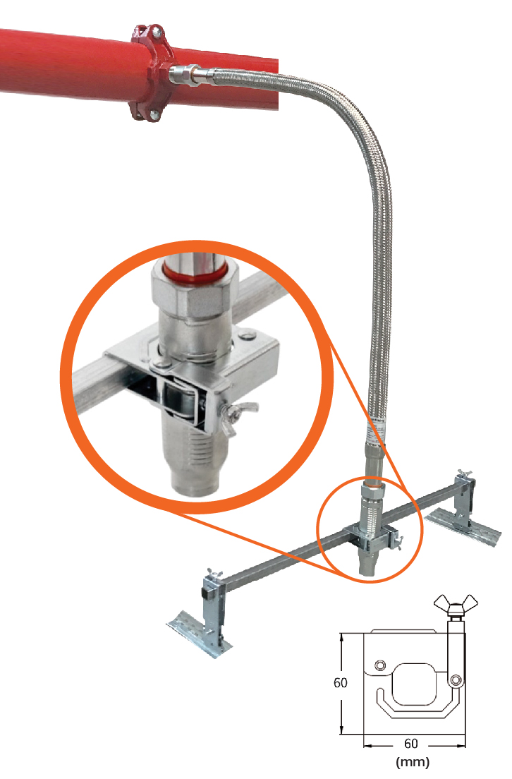 ข้อต่อสายอ่อนระบบดับเพลิง Flexible Sprinkler Hose| MECH-FLEX